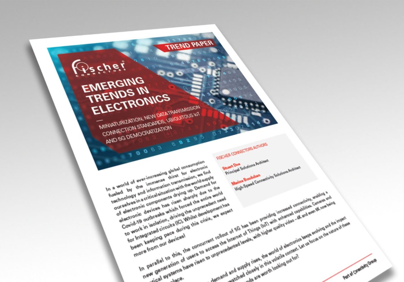 Trend paper: Three emerging trends in electronics | Fischer Connectors
