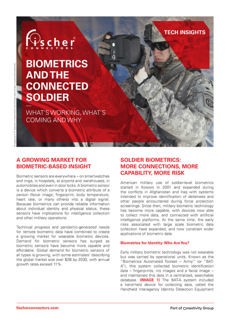 Biometrics and the Connected Soldier: What You Need to Know