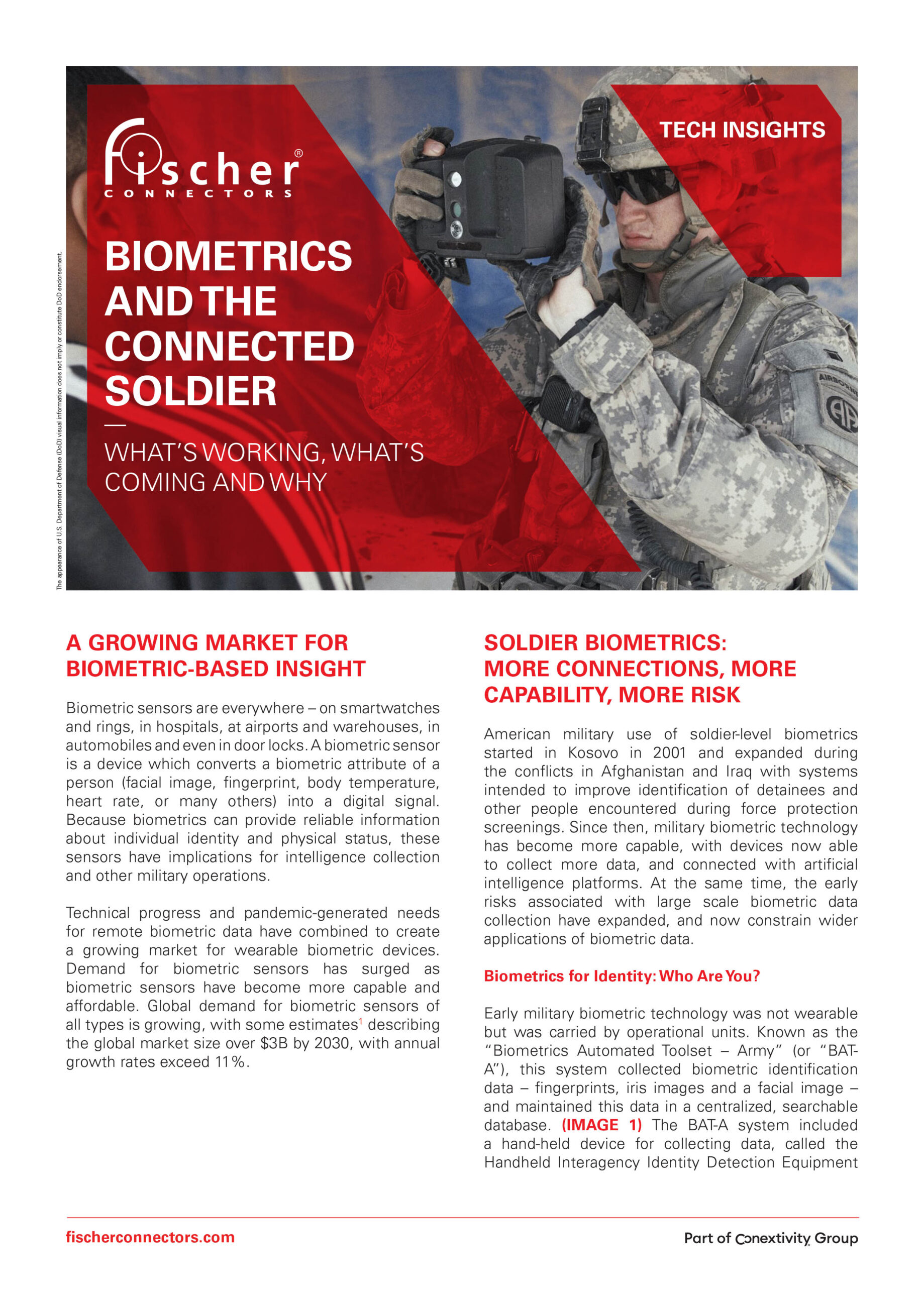 Biometrics and the Connected Soldier: What You Need to Know